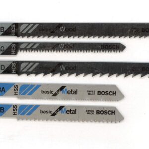 Bosch U502A5 U-Shank Assortment Jigsaw Blade Pack, 5 Pack