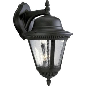 progress lighting p5864-31 westport outdoor, 11-inch width x 18-3/4-inch height, black