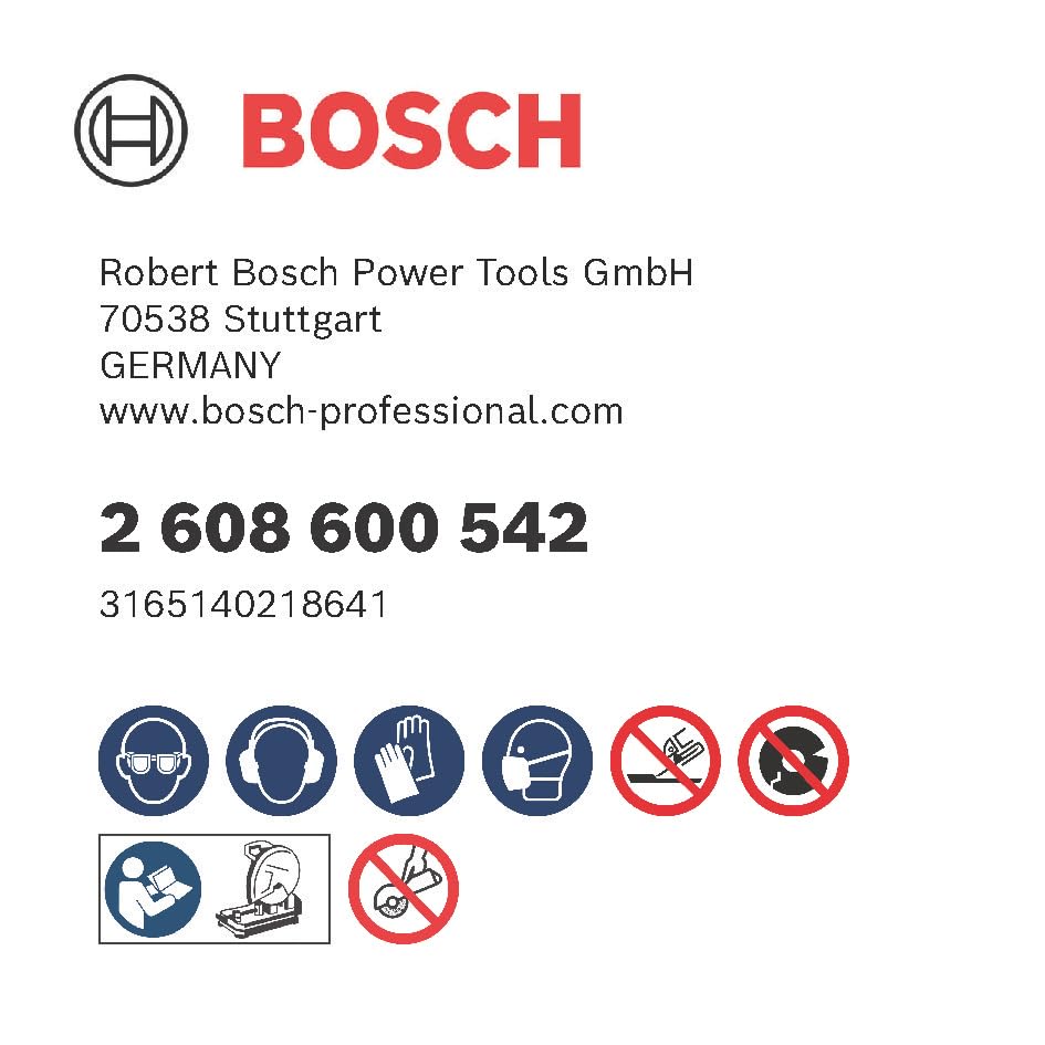 Bosch 2608600542 "Expert" Cutting Disc for Metal, 0 V, Black, 350 x 2.8 x 25.4 mm