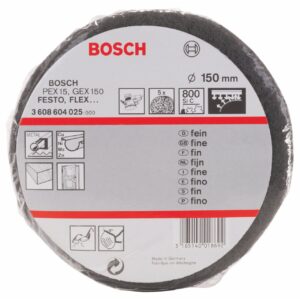 Bosch 3608604023 Sanding Fleece G 100 Coarse, 150mm Ø, Brown