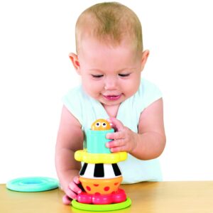 Yookidoo Musical Crawl 'N' Go Snail Toy with Stacker - Promotes Baby's Crawling and Walking. Rolls and Spins Its Shell As It Moves.