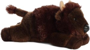 aurora® adorable mini flopsie™ plains™ stuffed animal - playful ease - timeless companions - brown 8 inches