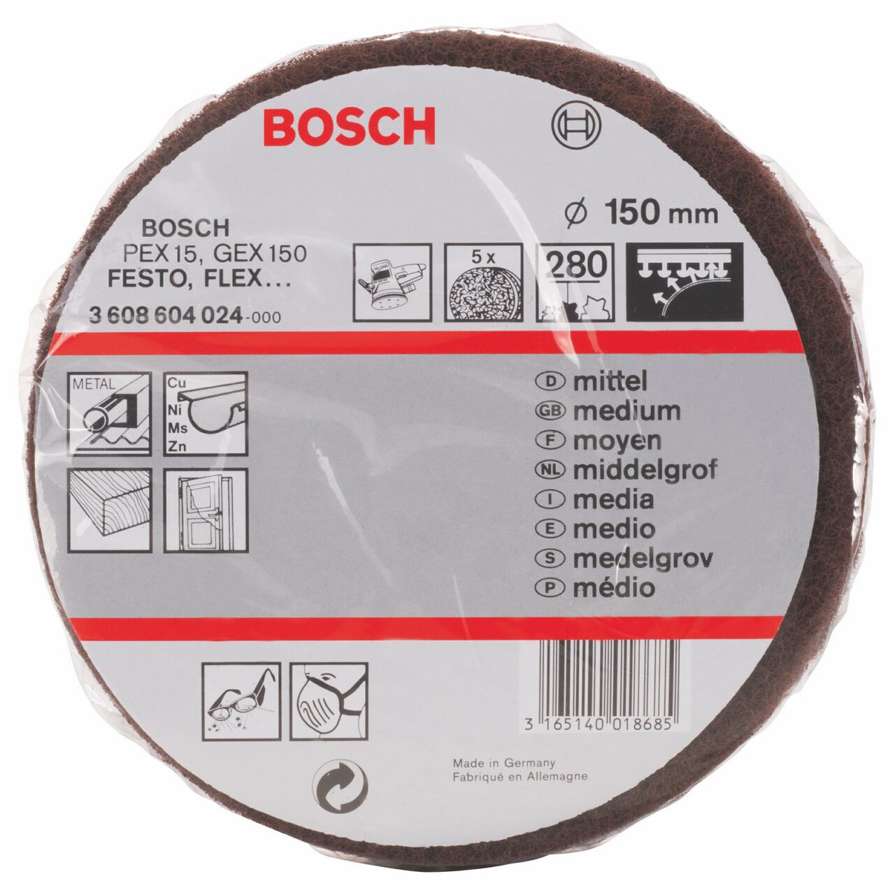 Bosch 3608604024 Sanding Fleece