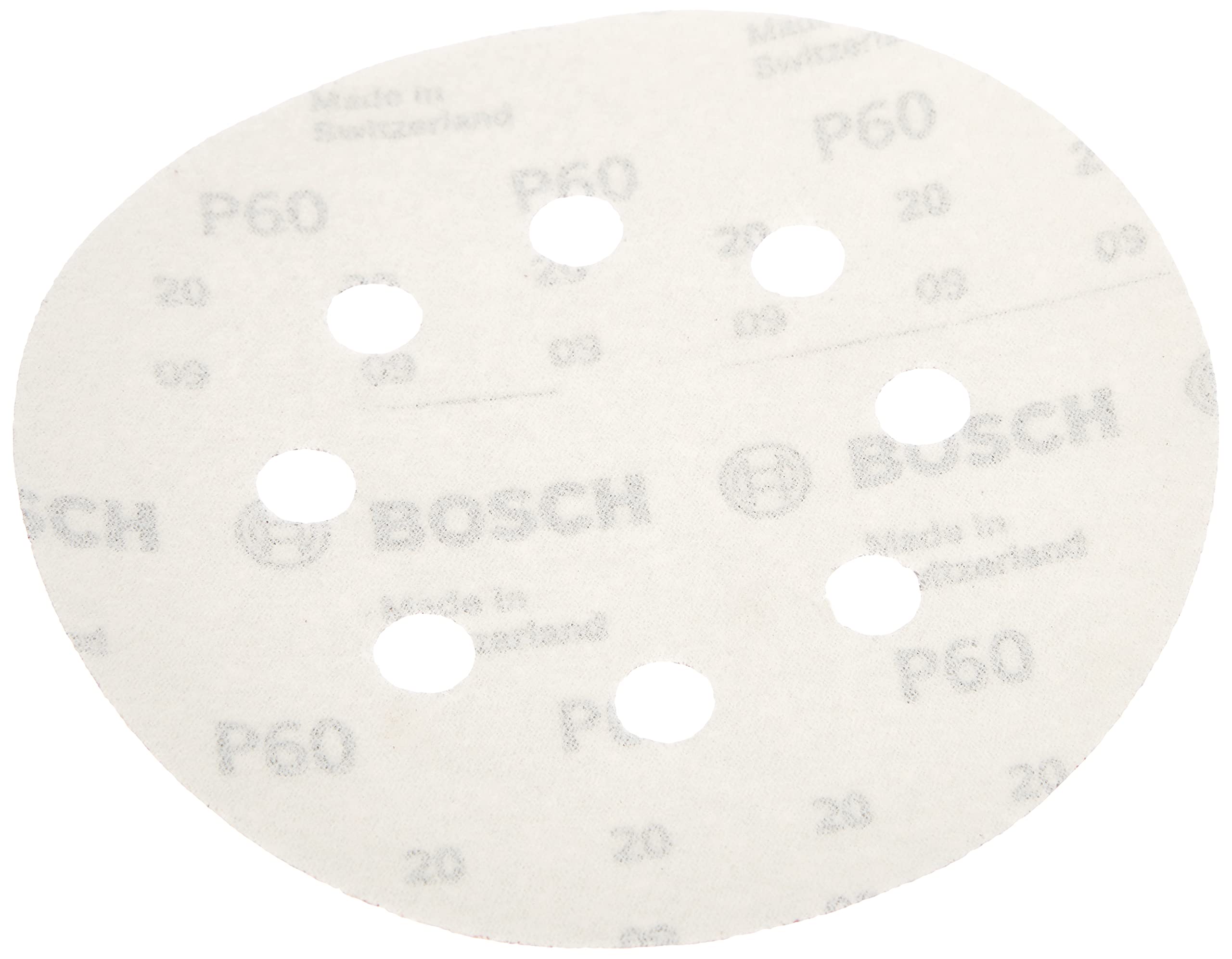 Bosch DIY Schleifblatt verschiedene Materialien für Exzenterschleifer (25 Stück, Ø 125 mm, Körnung 60)