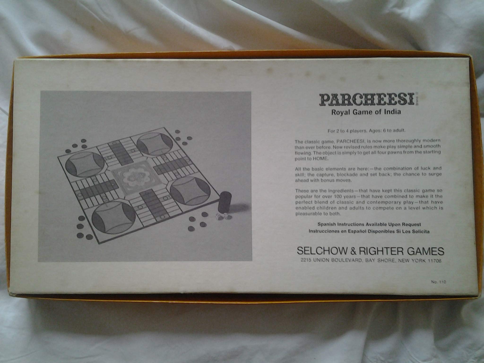 Parcheesi Board Game 1982 Edition