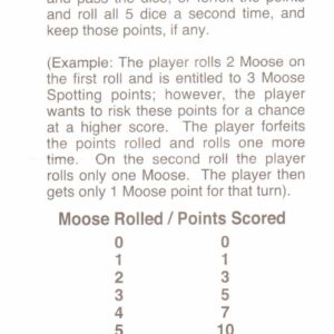 Koplow Games Moose Dice Game