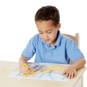 Melissa & Doug Jumbo 50-Page Kids' Coloring Pad - Space, Sharks, Sports, and More