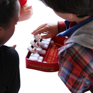 Blue Orange Games Double Shutter Shut The Box Dice Game, Fun Math and Strategy Family Game 1 to 4 Players for Ages 8+