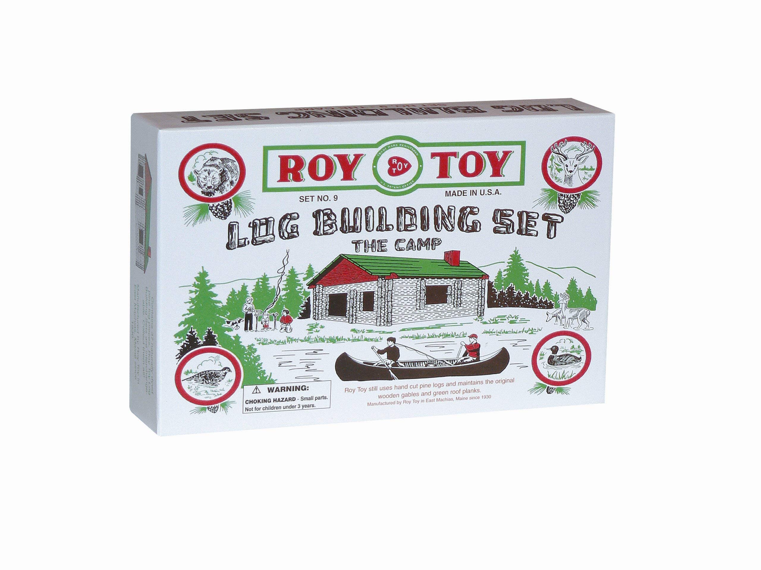 ROY TOY 37 pc Log Camp, Made in The USA, Ages 3 and Up