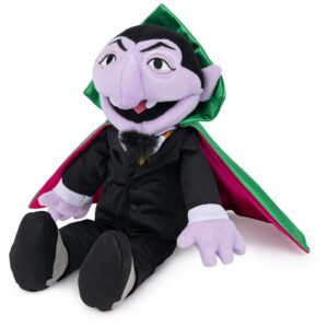 GUND Sesame Street Official The Count Muppet Plush, Premium Plush Toy for Ages 1 & Up, Black/Green, 14”