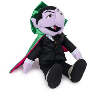 GUND Sesame Street Official The Count Muppet Plush, Premium Plush Toy for Ages 1 & Up, Black/Green, 14”