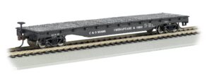 bachmann trains - 52' flat car - chesapeak & ohio - ho scale