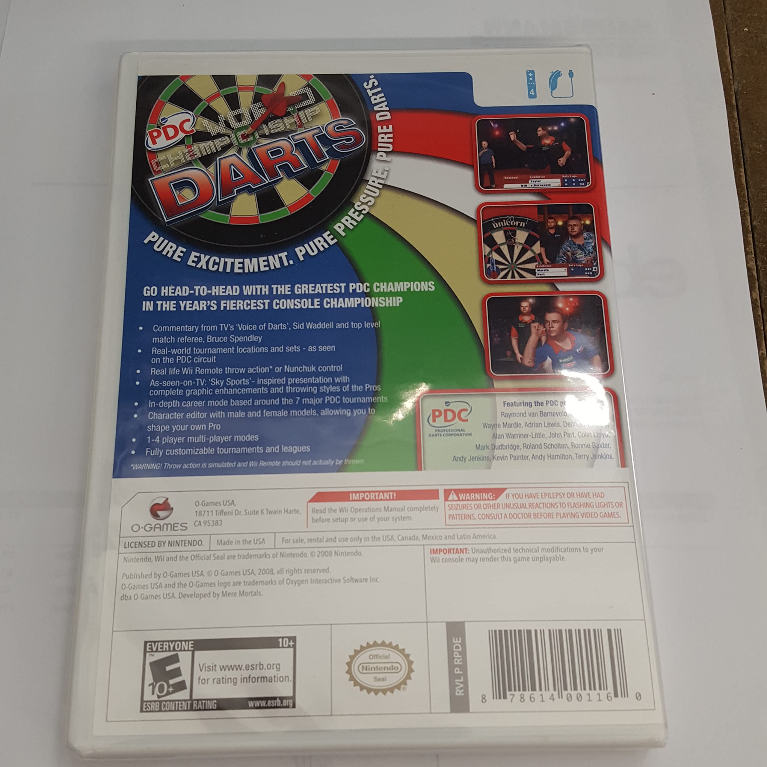 PDC World Championship Darts - Nintendo Wii