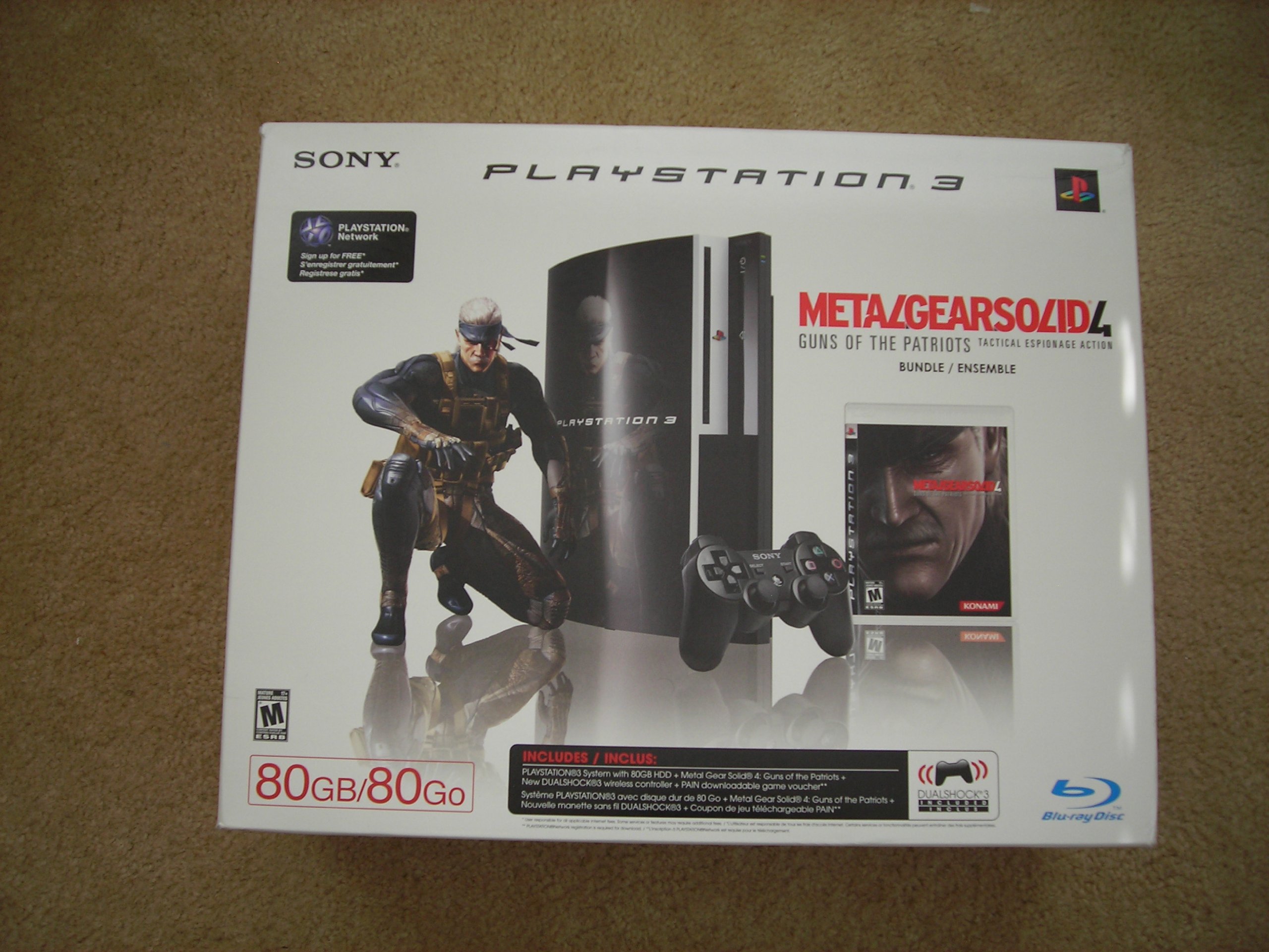 PlayStation 3 80GB Metal Gear Solid 4: Guns of the Patriots Bundle