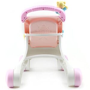 Fisher-Price Brilliant Basics Stroll-Along Walker, Pink