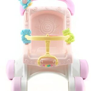 Fisher-Price Brilliant Basics Stroll-Along Walker, Pink