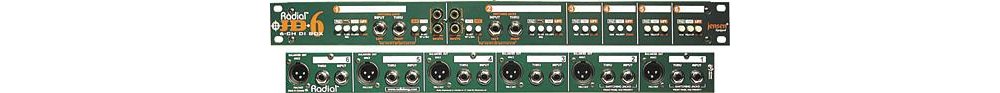 Radial JD6 6-Channel Passive Instrument Direct Box