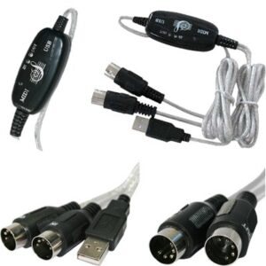 SANOXY USB MIDI Cable Converter PC to Music Keyboard Window Win Vista XP, Mac OS