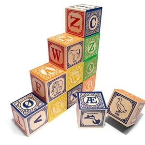 Uncle Goose Norwegian Alphabet Wooden Blocks - Made in the USA