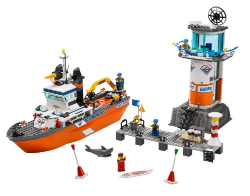 LEGO 7739 City Coast Guard Patrol Boat and Tower