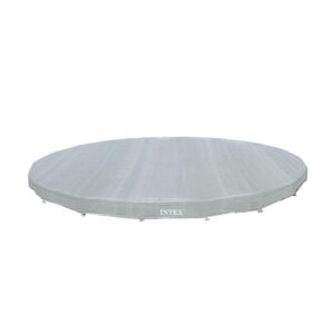 intex 28041e deluxe pool cover: for 18ft round ultra xtr pools – includes rope tie – uv-resistant – 8in overhang – snug fit