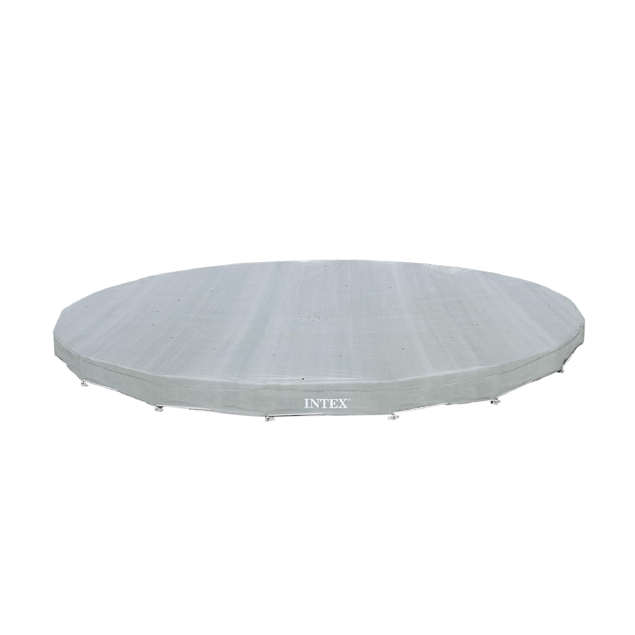 INTEX 28041E Deluxe Pool Cover: for 18ft Round Ultra XTR Pools – Includes Rope Tie – UV-Resistant – 8in Overhang – Snug Fit