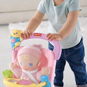 Fisher-Price Brilliant Basics Stroll-Along Walker, Pink