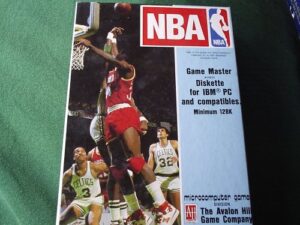 nba avalon hill commodore 64 128 vintage microcomputer game