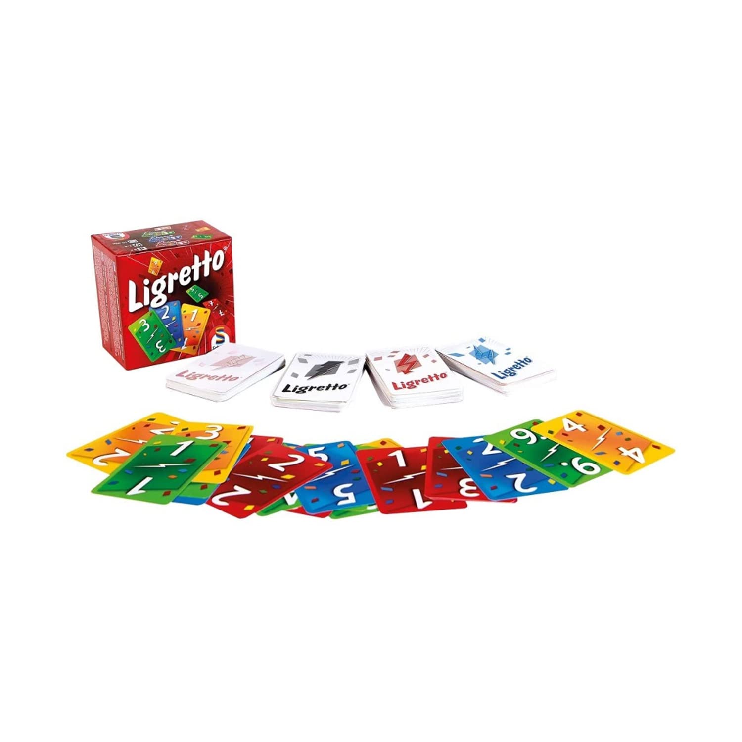 Schmidt Spiele Ligretto: Red – Card Game 2-4 Players – 10 Minutes of Gameplay – Card Games for Family Game Night – Card Games for Kids and Adults Ages 8+ - English Version