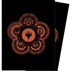 Ultra Pro Mana 7 Card Sleeves, Color Wheel Orange