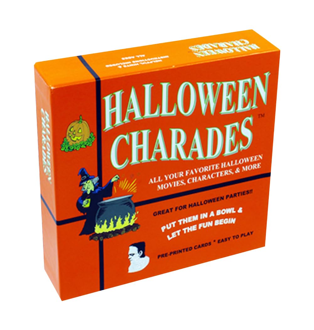 Anton Publications Halloween Charades The Ultimate Halloween Party Game for Adults, Friends, and Family - Spooky Fun with Halloween Movie Characters and TV Shows References