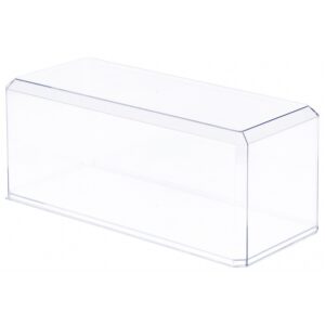 pioneer plastics 355c clear plastic display case for 1:18 scale cars, 13" w x 5.5" d x 5" h (mailer box)