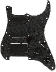 emg sl20 steve lukather prewired guitar pickguard set, black