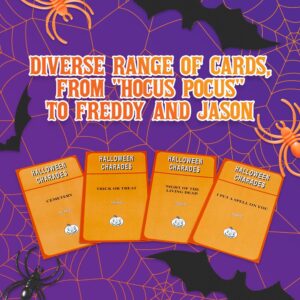 Anton Publications Halloween Charades The Ultimate Halloween Party Game for Adults, Friends, and Family - Spooky Fun with Halloween Movie Characters and TV Shows References