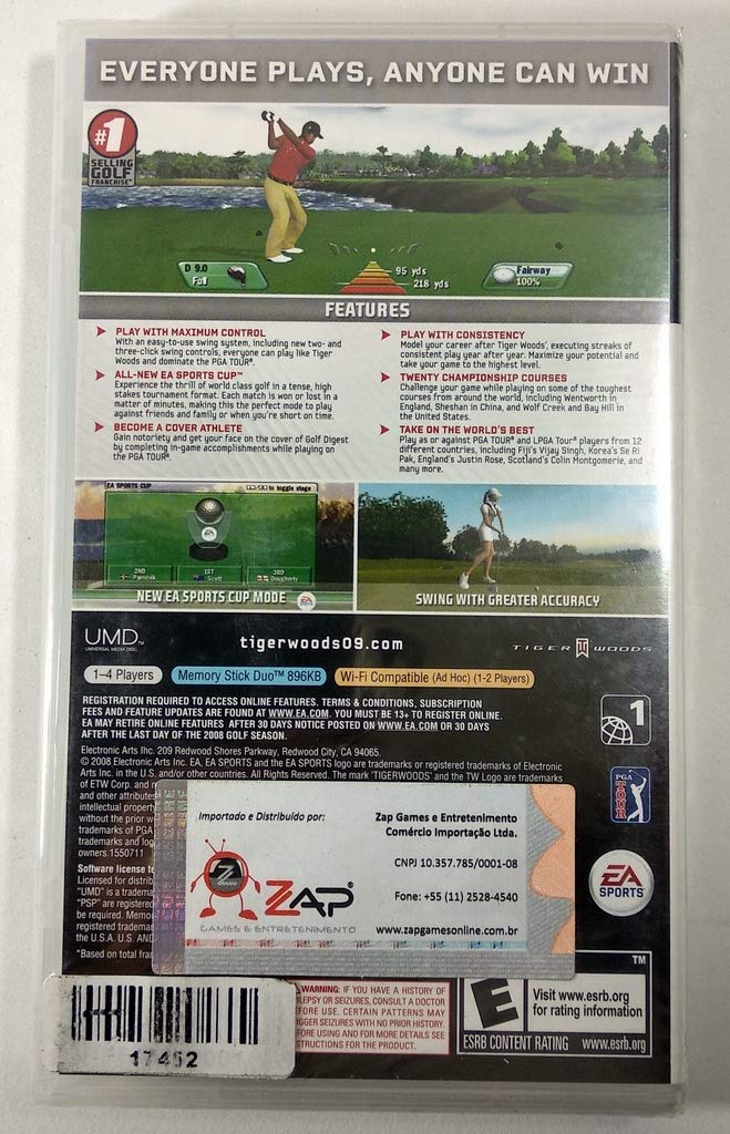 Tiger Woods PGA Tour 09 - Sony PSP