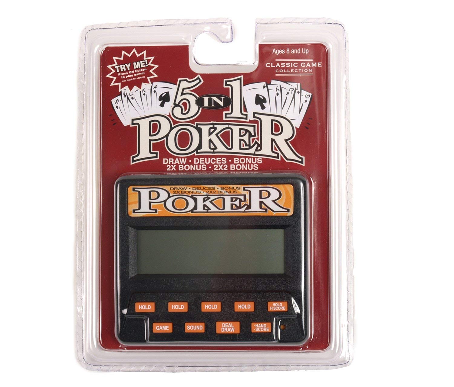 John N. Hansen Classic 5-in-1 Poker Electronic Games