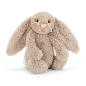 jellycat bashful beige bunny stuffed animal, medium 12 inches | rabbit and bunny plush toy | classic children's gift