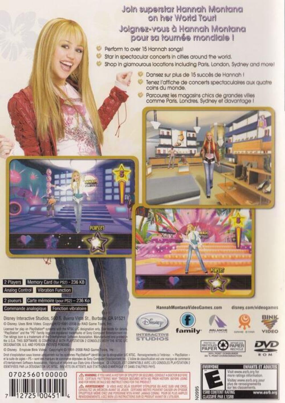 Hannah Montana Spotlight World Tour - PlayStation 2