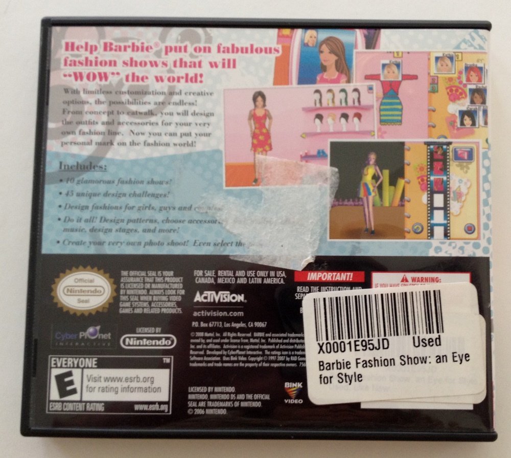 Barbie Fashion Show: an Eye for Style - Nintendo DS