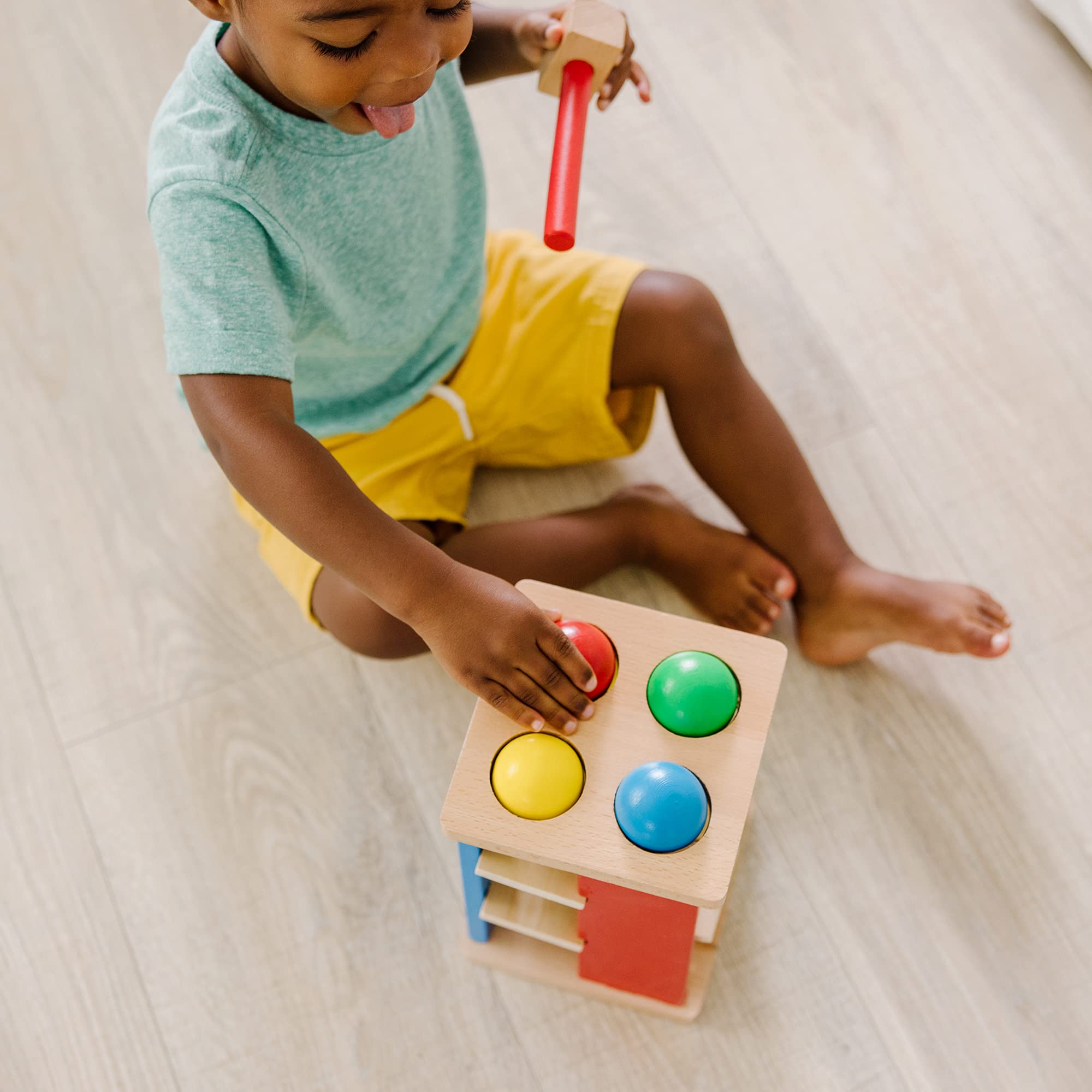 Melissa & Doug Pound and Roll Tower | Developmental Toy | Motor Skills | Problem Solving | 2+ | Gift for Boy or Girl