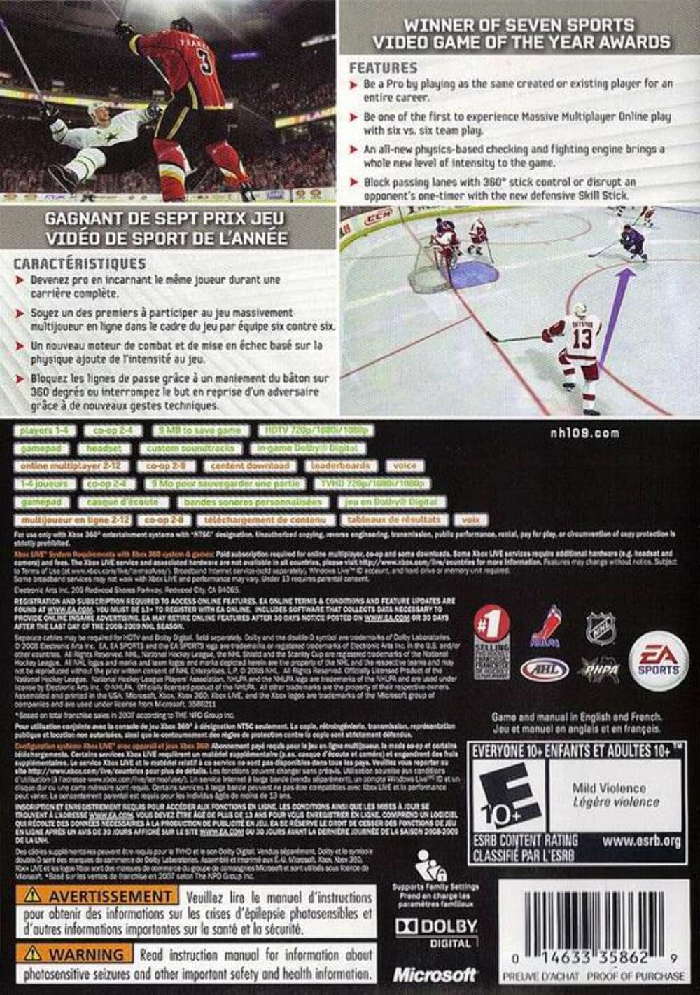 NHL 09 - Xbox 360