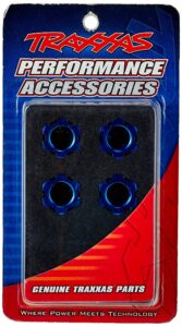 traxxas 5353 17mm splined wheel nuts anodized blue, 4-piece, 471-pack