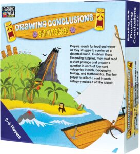 edupress learning well games drawing conclusions—shipwrecked game, blue levels 3.5-5.0