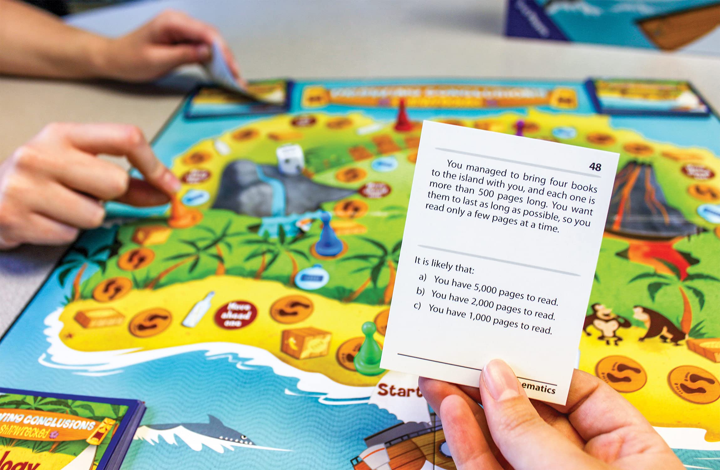 Edupress Learning Well Games Drawing Conclusions—Shipwrecked Game, Blue Levels 3.5-5.0