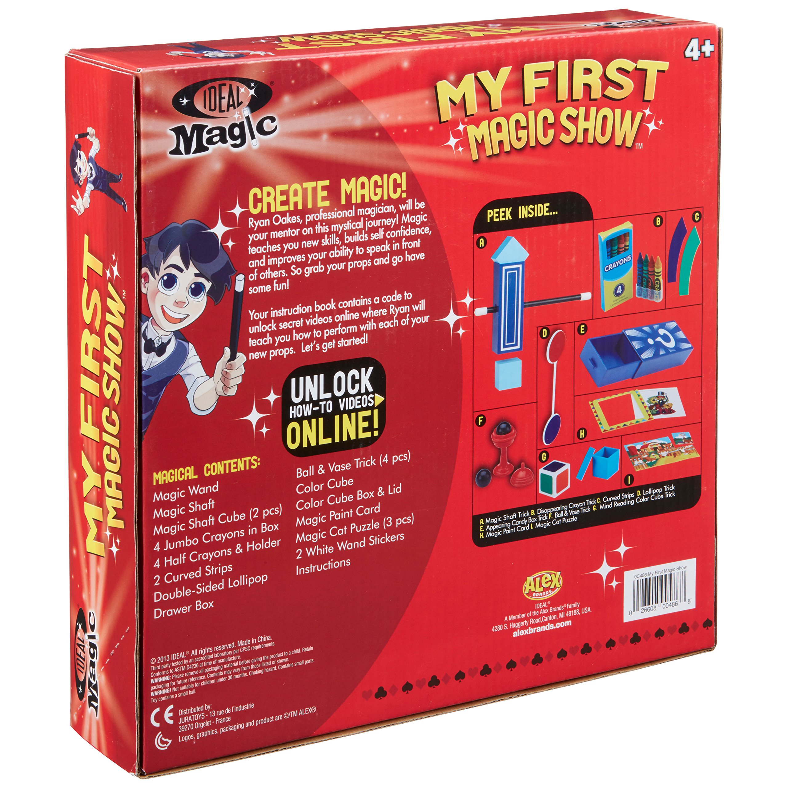 Alex Toys: Ideal Magic, My First Magic Show, Learn 25 Easy Tricks with Props, Great for Children Eager to Learn the Art of Magic, For Ages 4 and up