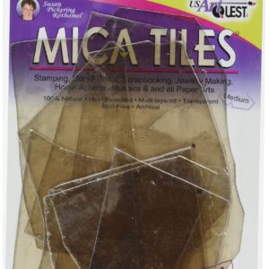 US Artquest Mica Tile Medium Pieces 1-Ounce, Approx 5-Inch by 6-Inch