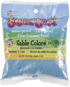 activa sand-4485 scenic sand, 1-pound, light blue