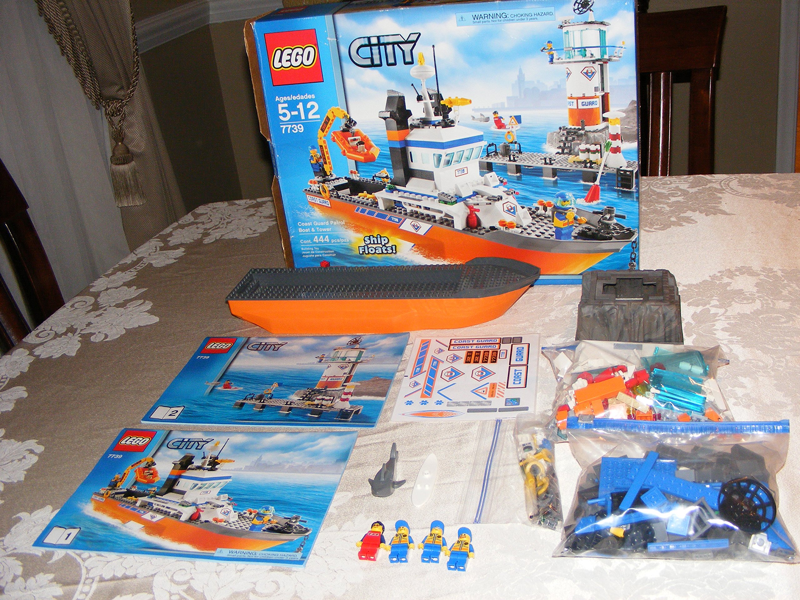 LEGO 7739 City Coast Guard Patrol Boat and Tower