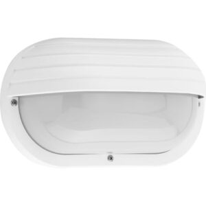 Progress Lighting P5706-30 Bulkheads Outdoor, 10-1/2-Inch Width x 5-7/8-Inch Height, White