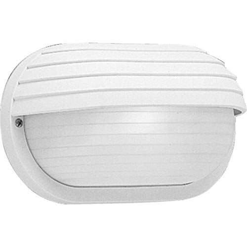 Progress Lighting P5706-30 Bulkheads Outdoor, 10-1/2-Inch Width x 5-7/8-Inch Height, White